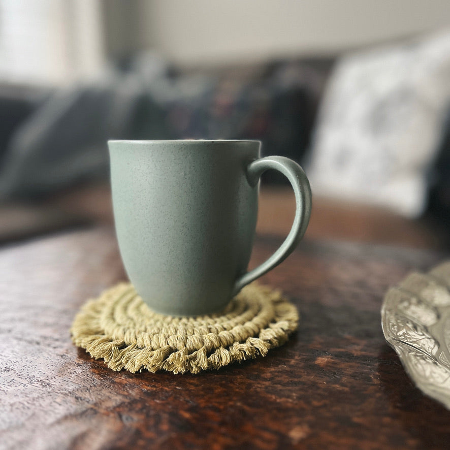 Handmade Boho Coaster | Boho Design Coaster | Fringe-and-free.com ...